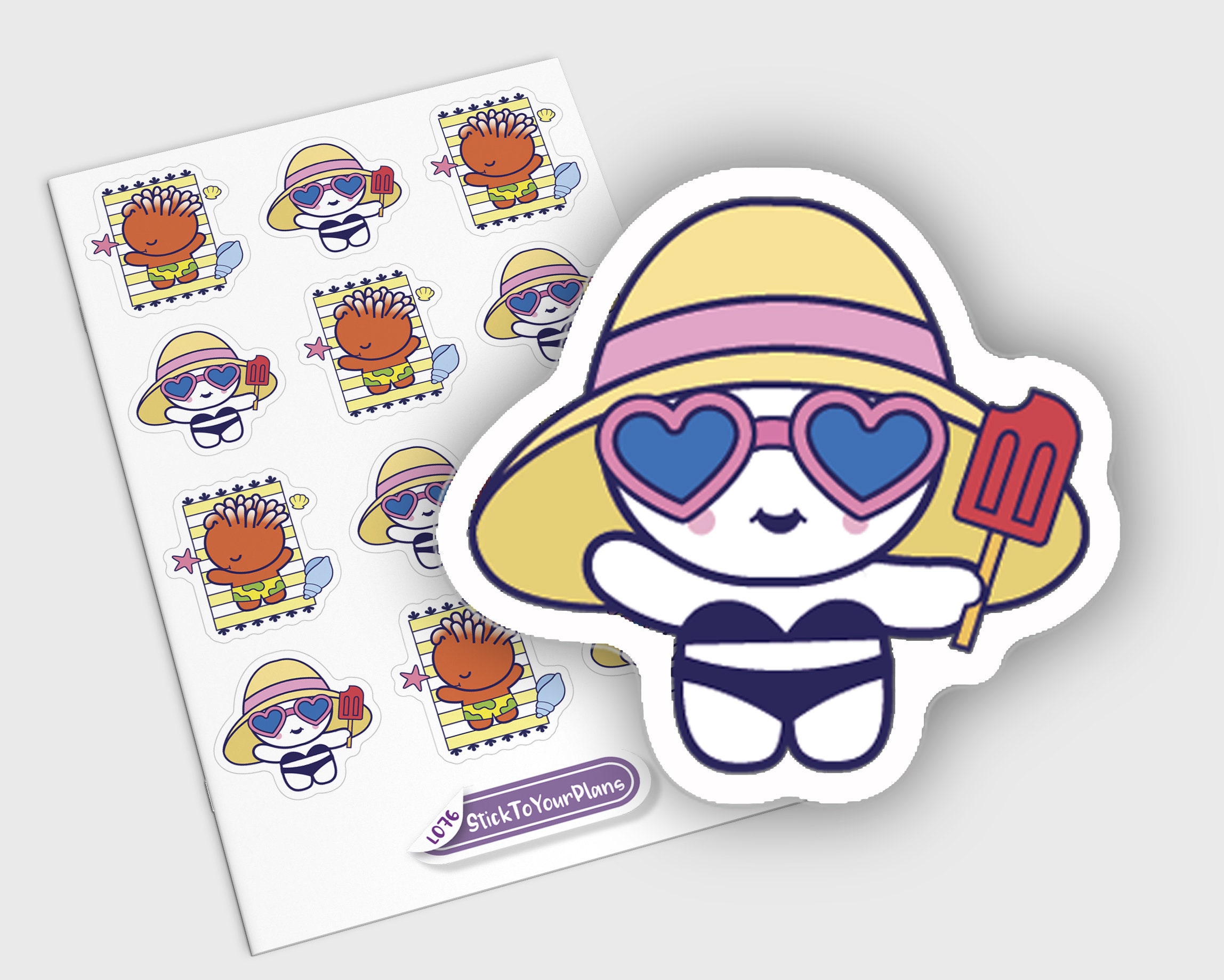 Summer Holiday Stickers Beach Stickers Cute Holiday - Etsy Singapore