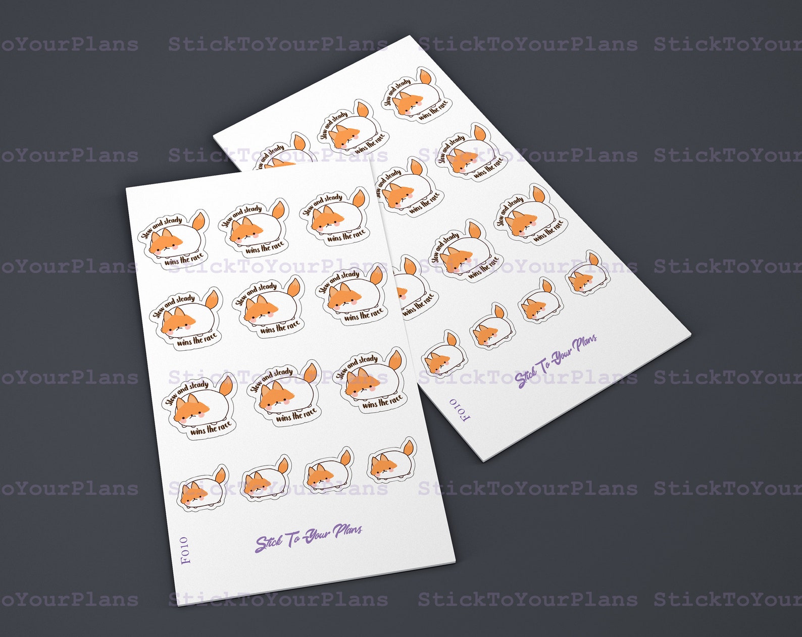 Cute Fox Positive Message Stickers - Etsy