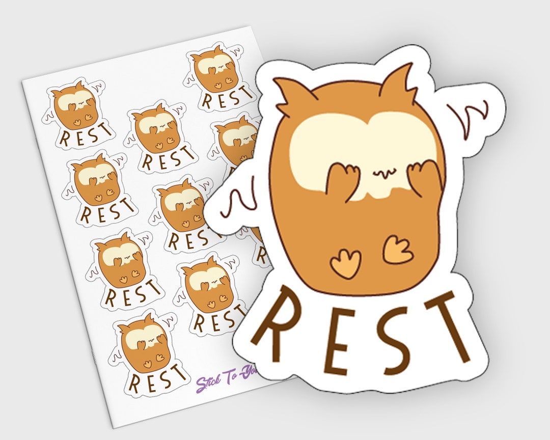 Rest Day Stickers, Self Care Stickers, Me Time Sticker, - Etsy