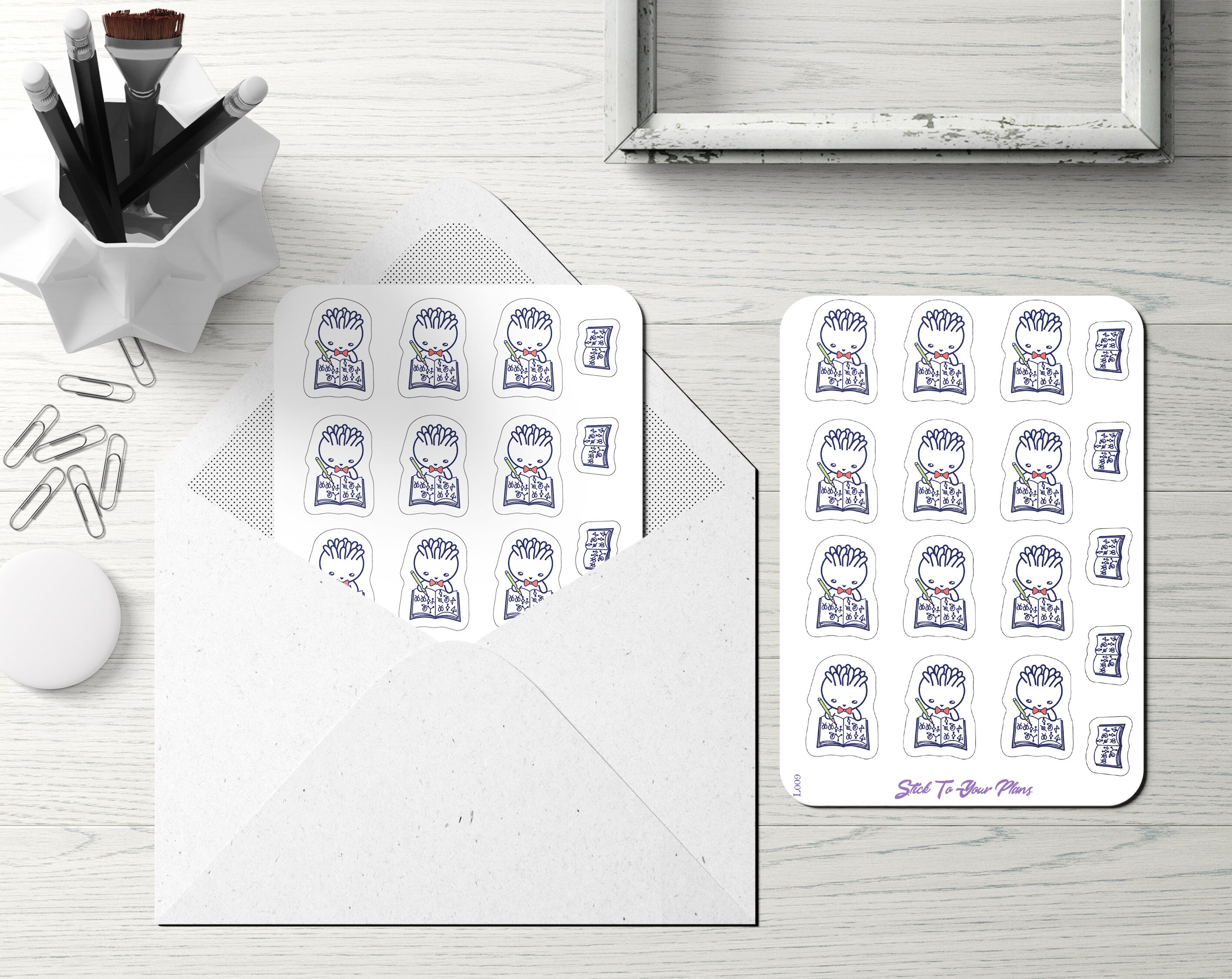 Homework Planner Stickers, Kawaii Stickers, Back to School Stickers ...