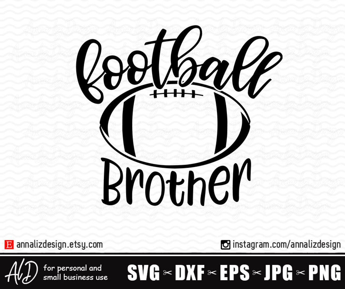 Football Brother Svg Football Bro Svg Boy Football Shirt | Etsy
