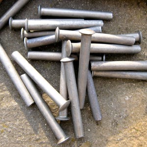 5 X Rivets for Shovel Spade Fork Handle Repair 50x6mm Rake Hoe Garden ...