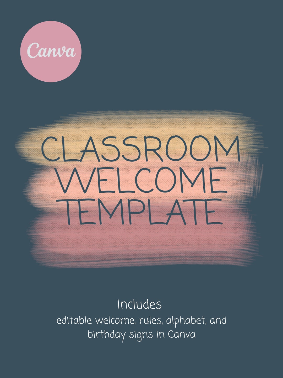 Canva Classroom Welcome Bundle - Etsy