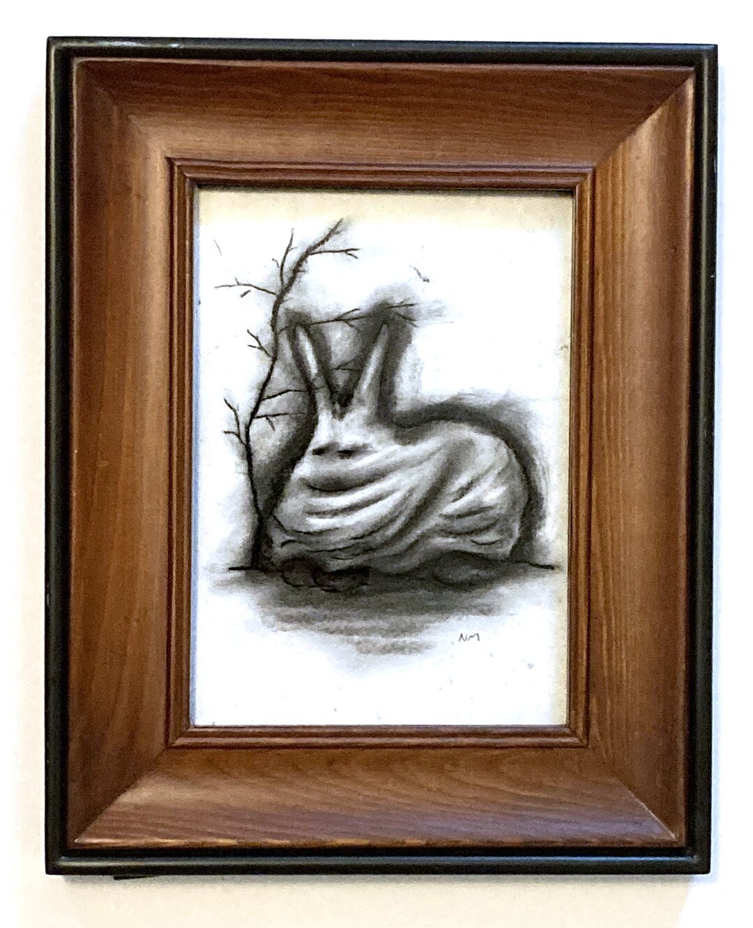Former Rabbit *ORIGINAL FRAMED DRAWING* - Etsy