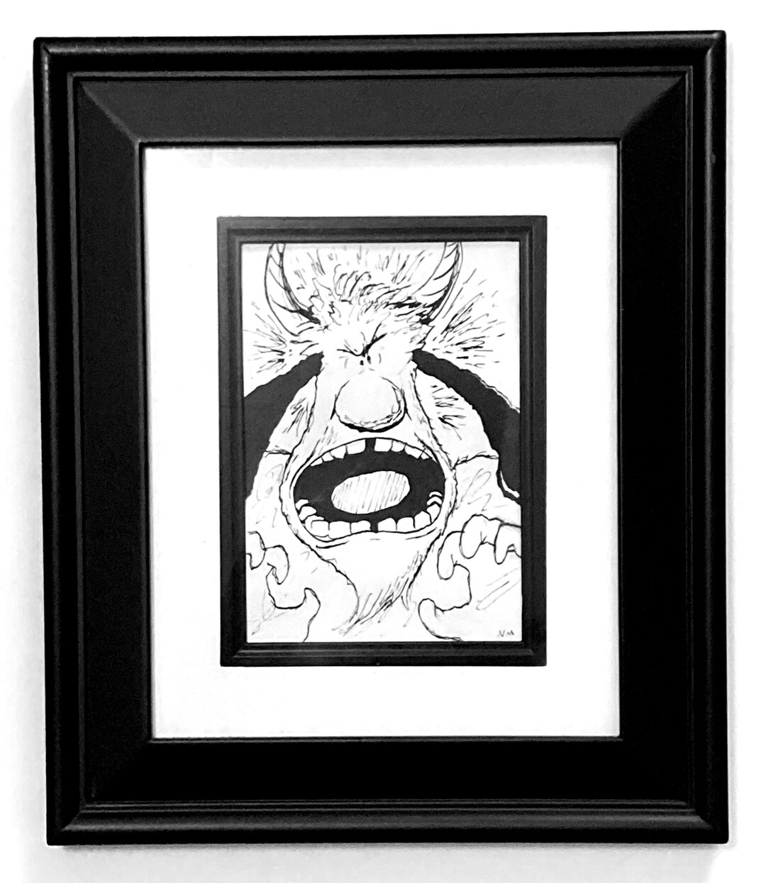 Yeller ORIGINAL FRAMED DRAWING - Etsy