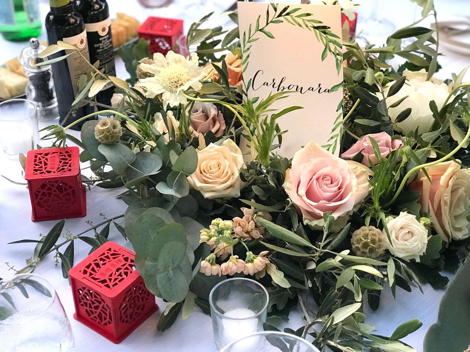 Chinese Wedding Red Laser Cut Double Happiness Candle - Etsy