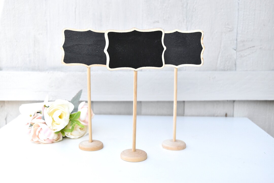 Wedding Chalkboard Stands - Name Place Card/table Numbers/dessert Bar ...