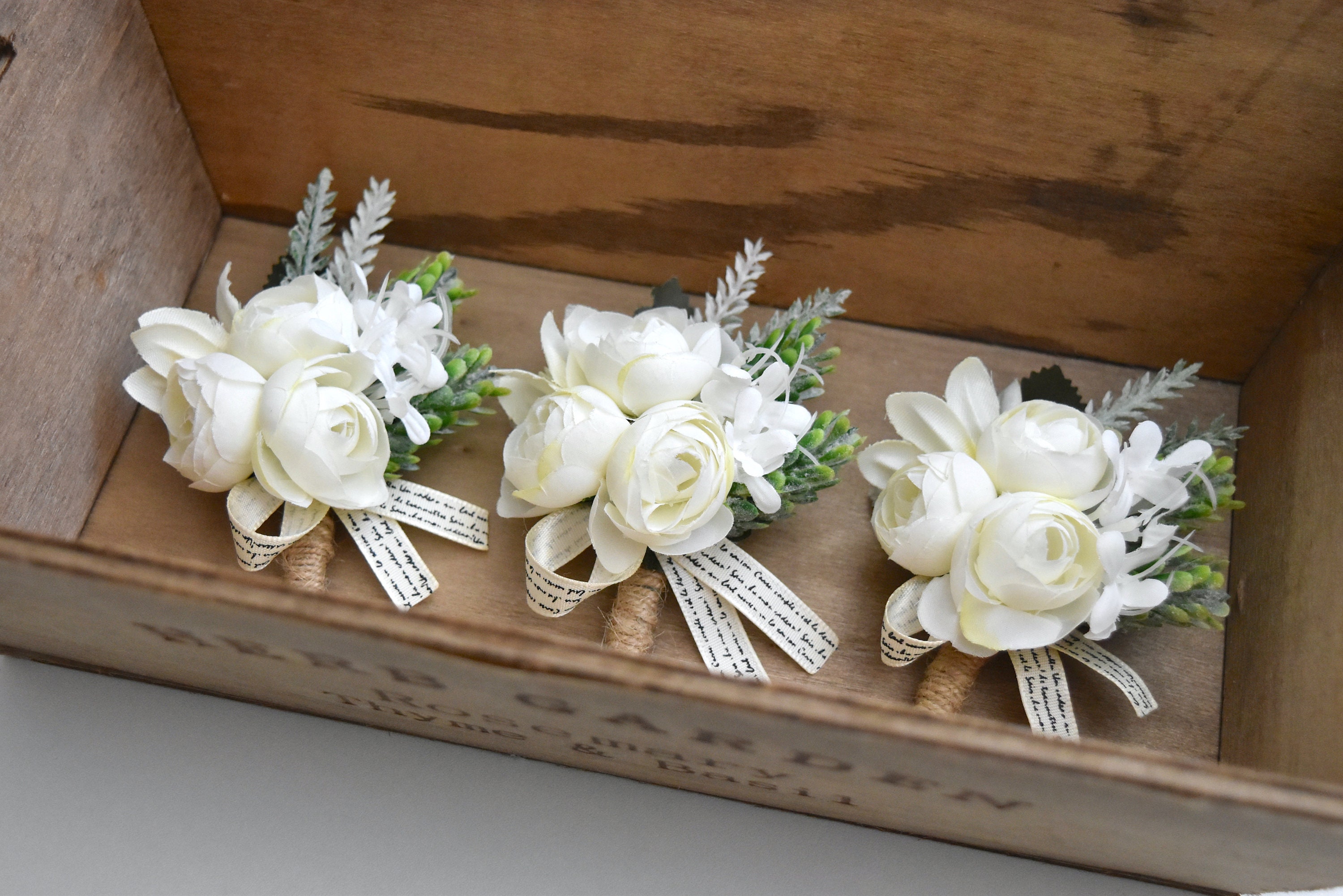 Rustic Groom/mens Wedding Ivory Peony Flower Buttonhole - Etsy UK
