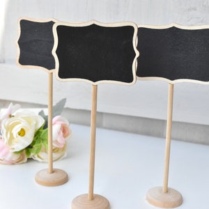 Wedding Chalkboard Stands - Name Place Card/table Numbers/dessert Bar ...