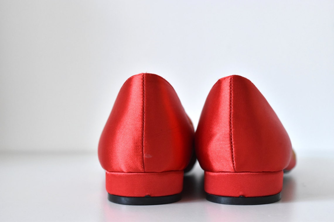 Chinese Wedding Shoes Mei Traditional Red | Etsy
