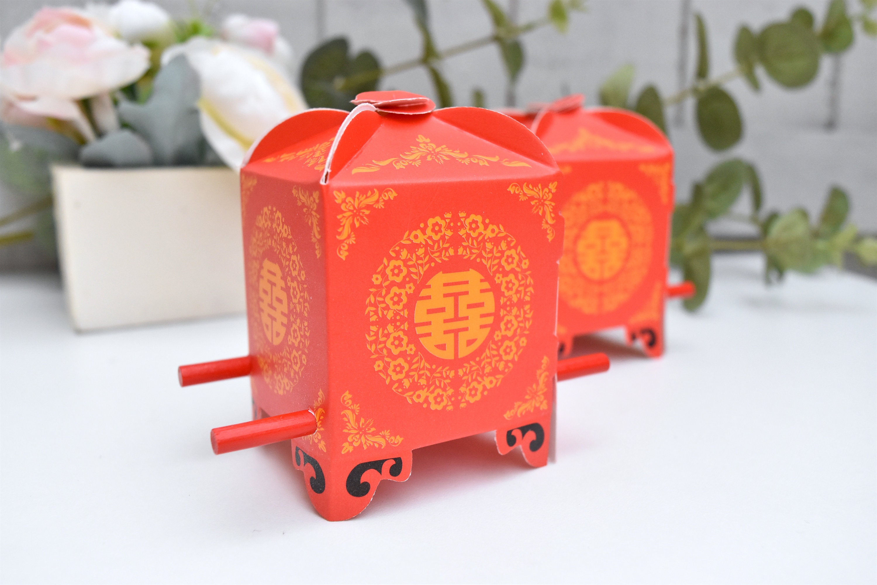 Red Chinese Wedding Palanquin/sedan Chair Favour Box - Etsy