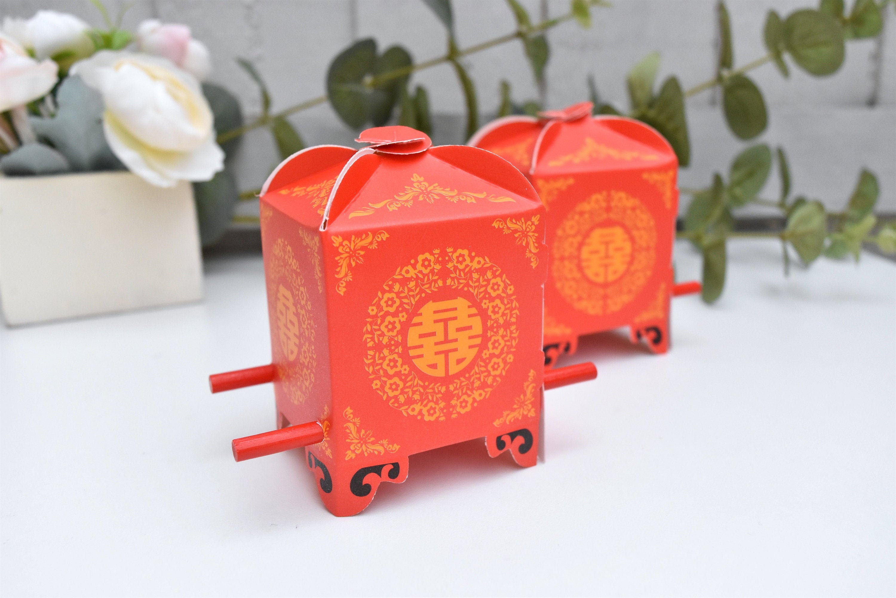Red Chinese Wedding Palanquin/sedan Chair Favour Box - Etsy