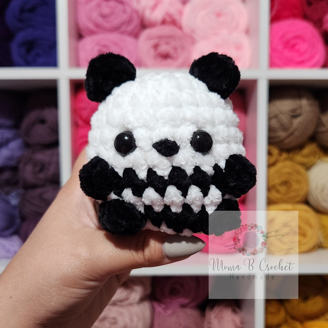 Crochet Panda, Baby Panda, Panda Stuffie, Panda, Chonky Panda, Panda ...