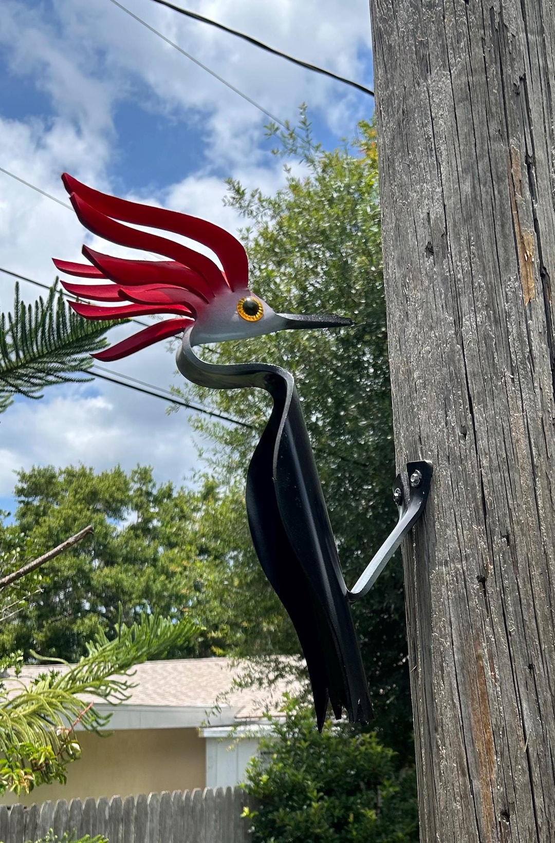 PVC WOODPECKER by Nauti-birds & Critters. Handcrafted Outdoor (or ...