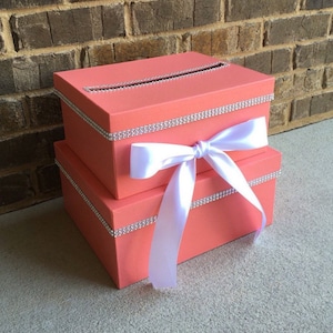 Navy Card Box Centerpiece (mid-size), Blue 2 Tier Shower or Birthday ...