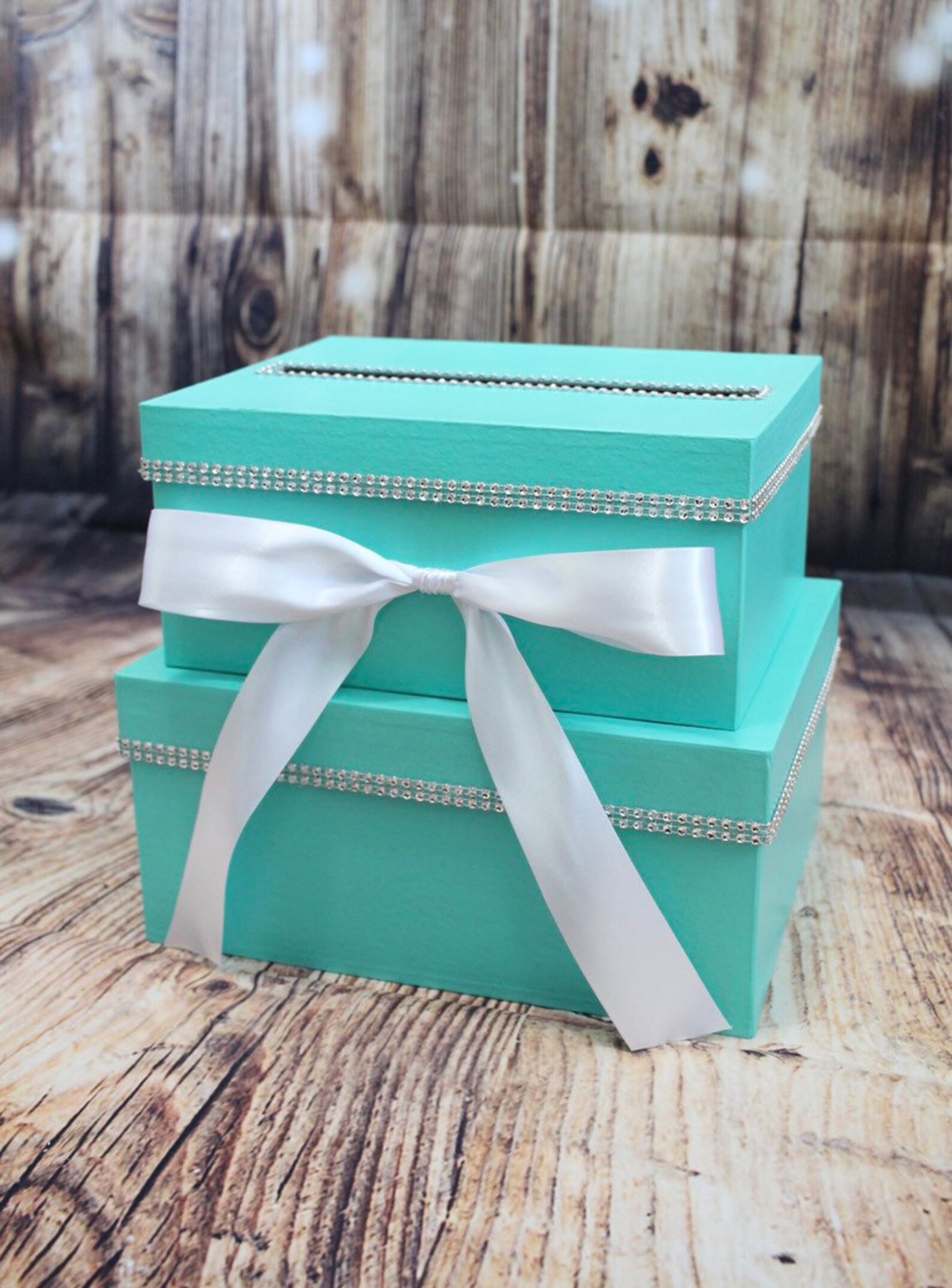 Red Card Box Centerpiece mid-size Red 2 Tier Shower or | Etsy