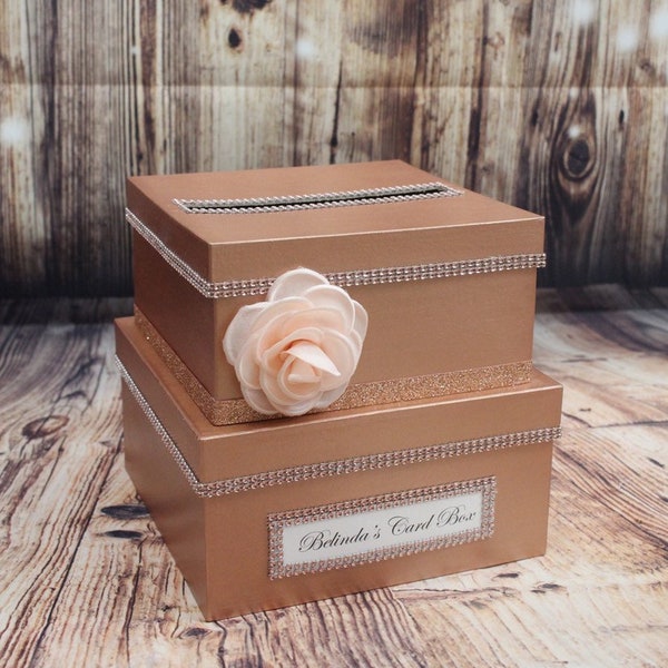 2 Tiered Card Box - Etsy