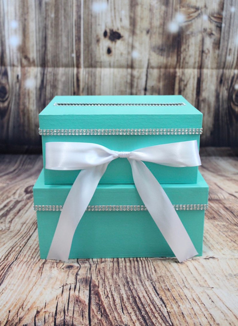 Red Card Box Centerpiece (mid-size), Red 2 Tier Shower or Birthday Card ...