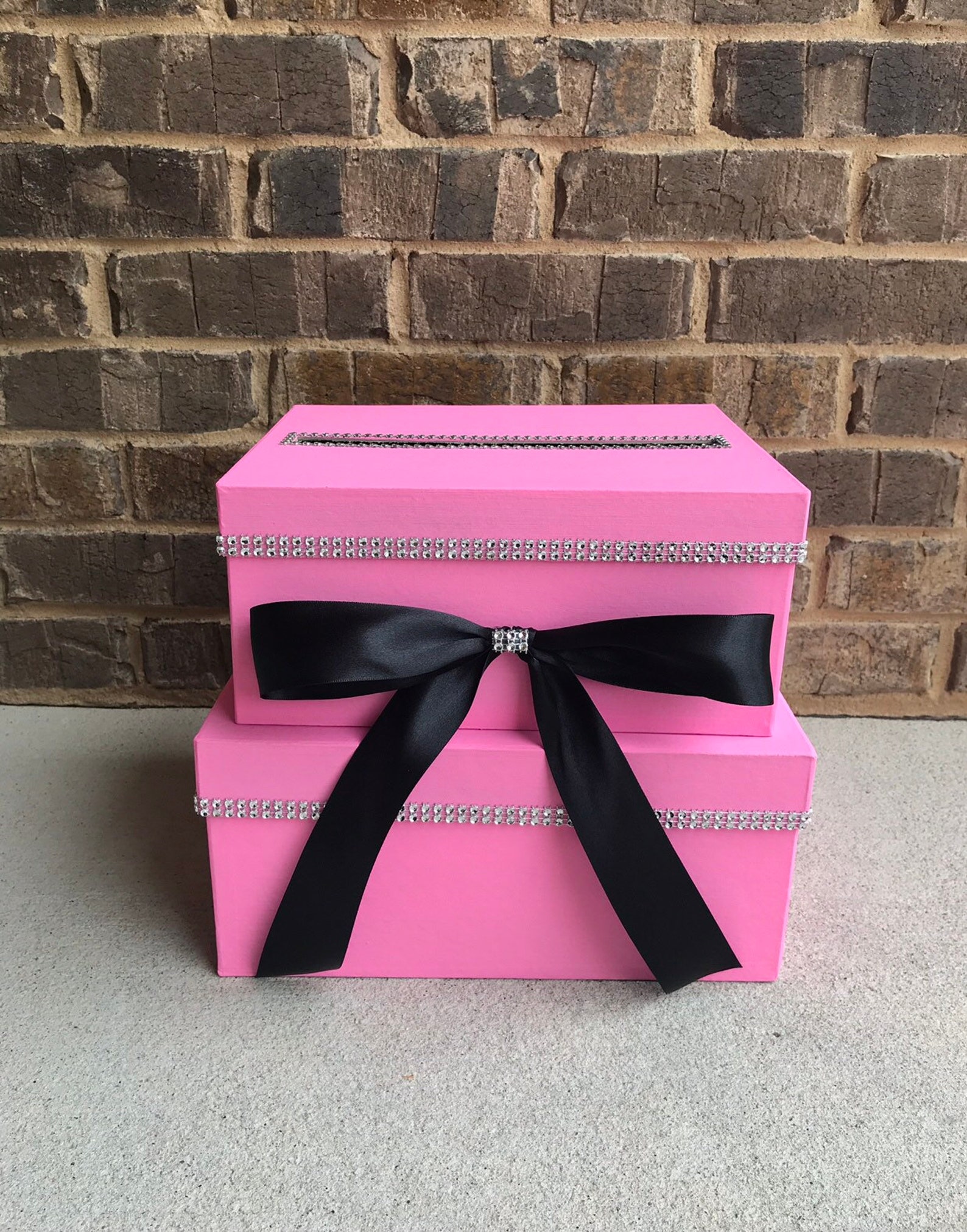Pink Card Box 2 Tier Birthday Card Holder - Etsy