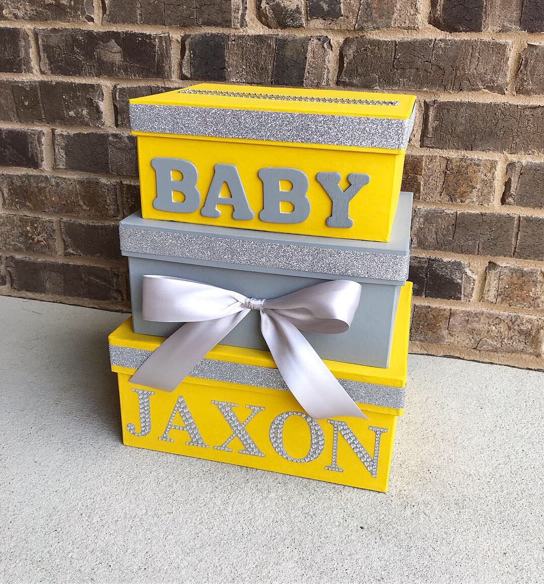 Yellow Baby Card Box, Giftcard Box, and Baby Shower Money Box - Etsy
