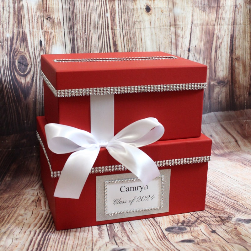 2 Tiered Card Box - Etsy