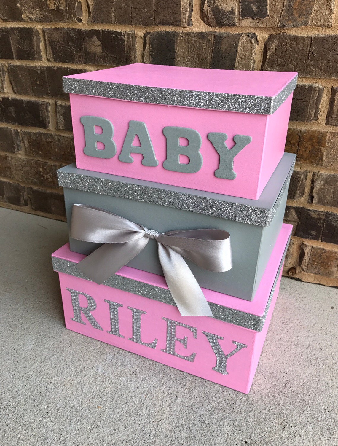 Pink Baby Card Box Giftcard Box and Baby Shower Money Box - Etsy