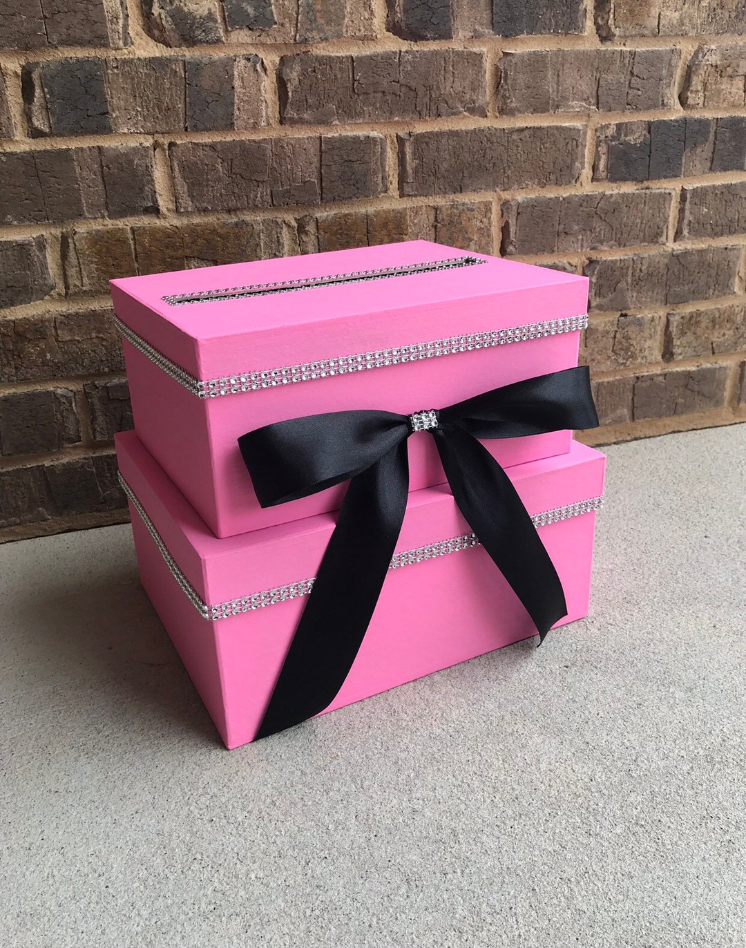 Pink Card Box, 2 Tier Birthday Card Holder - Etsy