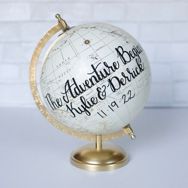 Globe Guest Book - Etsy