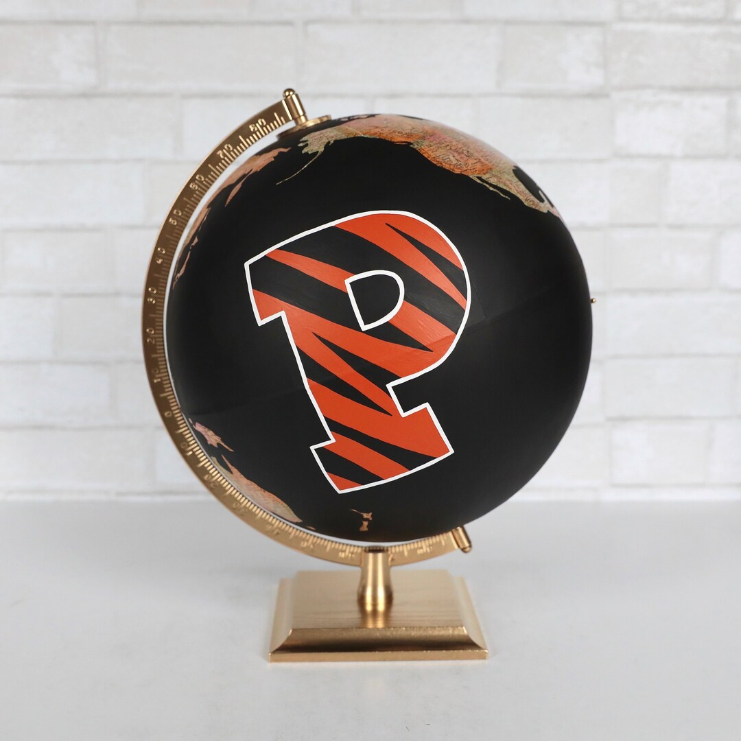 Custom College Globe University Logo College Mascot Hand Painted ...