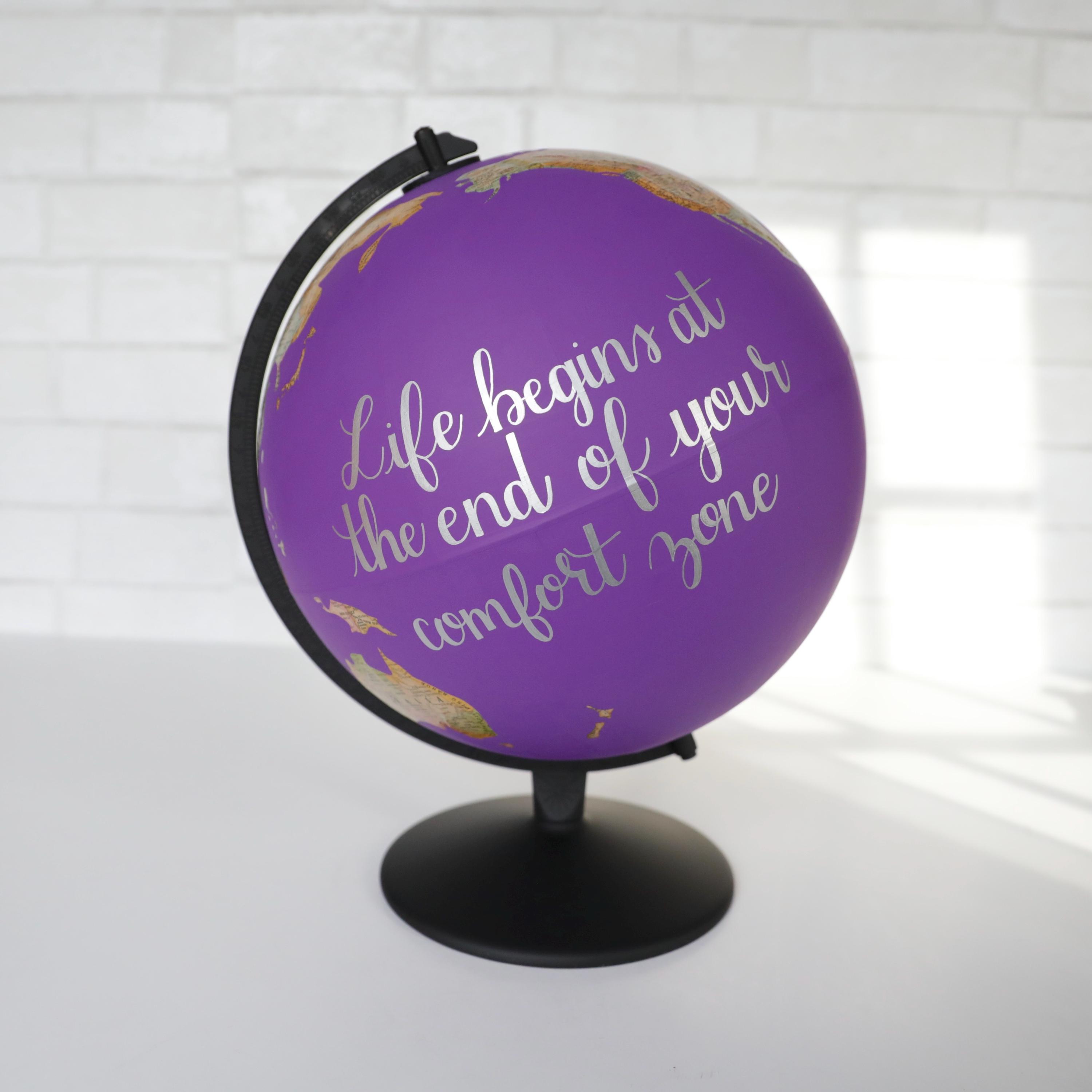 Retirement Party Guest Book Globe Custom Personalized World Map Sign ...