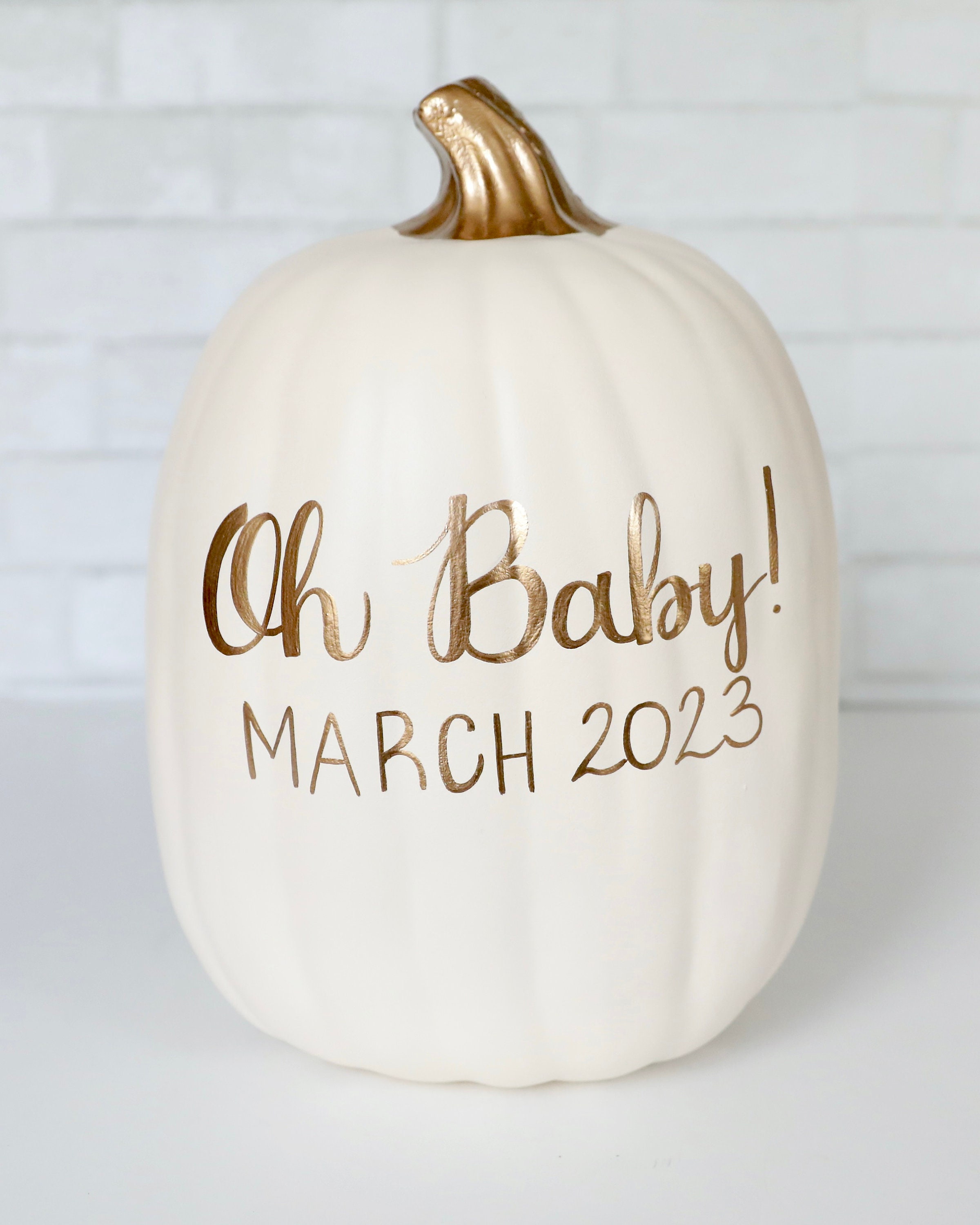 Gender Reveal Pumpkin Sign, Pregnancy Announcement Pumpkins, Fall Baby ...