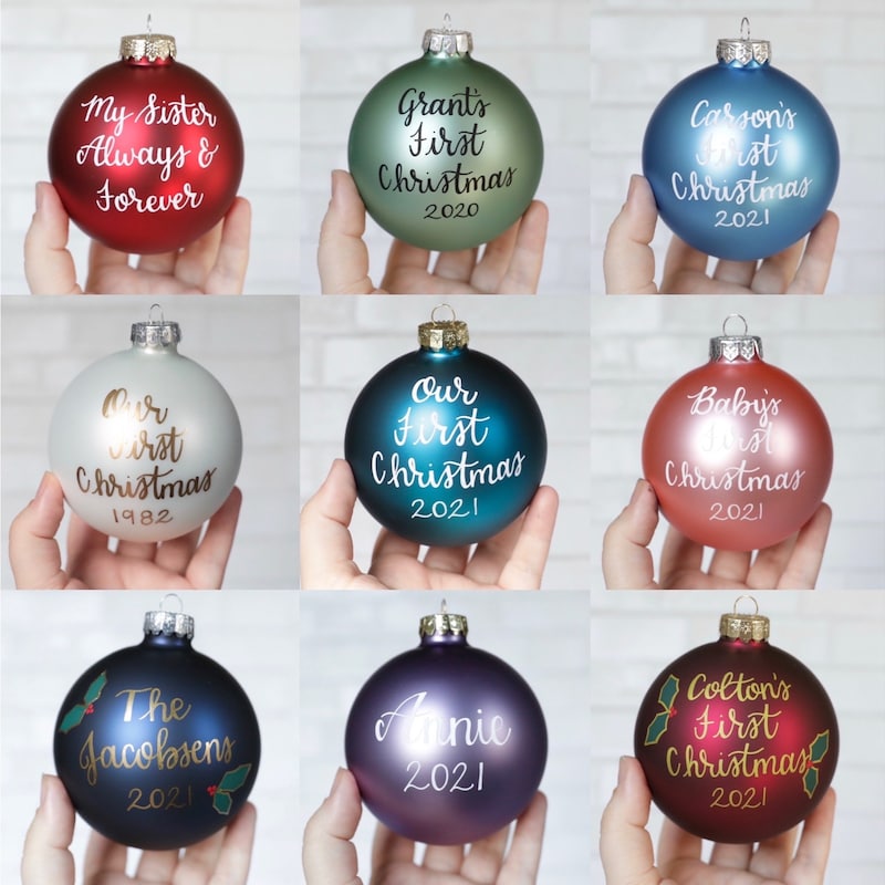 Glass Christmas Bauble Sets - Etsy