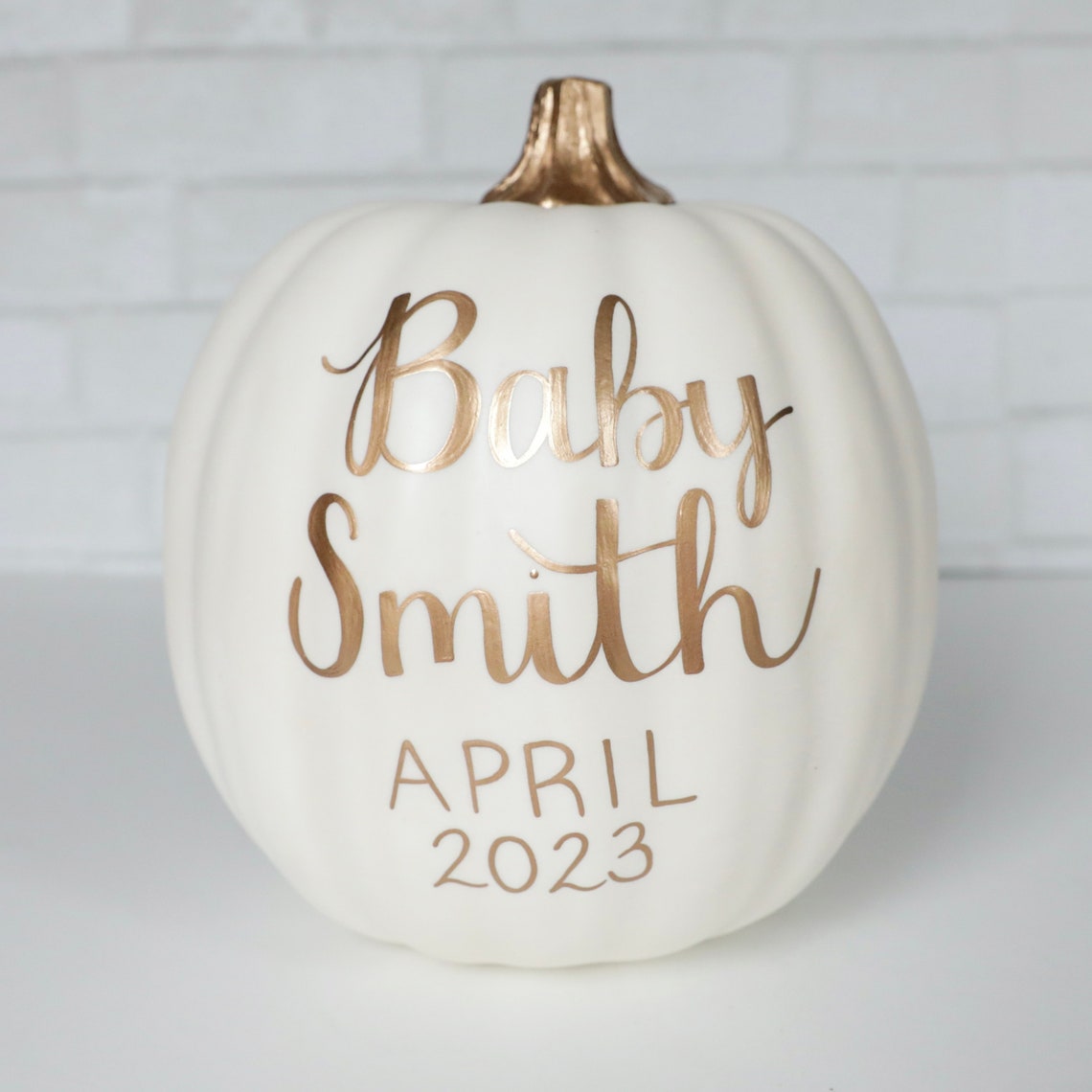 Fall Pregnancy Announcement Pumpkins, Gender Reveal Pumpkin Sign ...