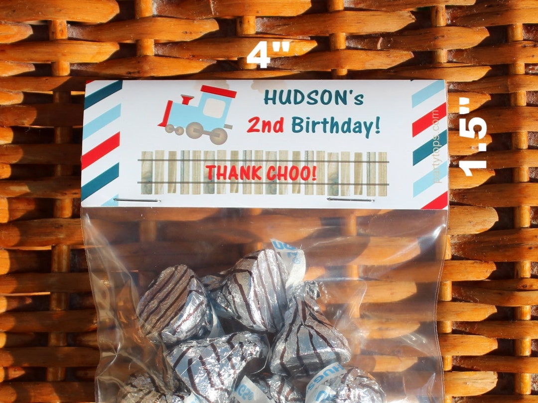 Choo Choo Train Birthday Treat Bags | Two Year Old | Chugga Chugga Two ...