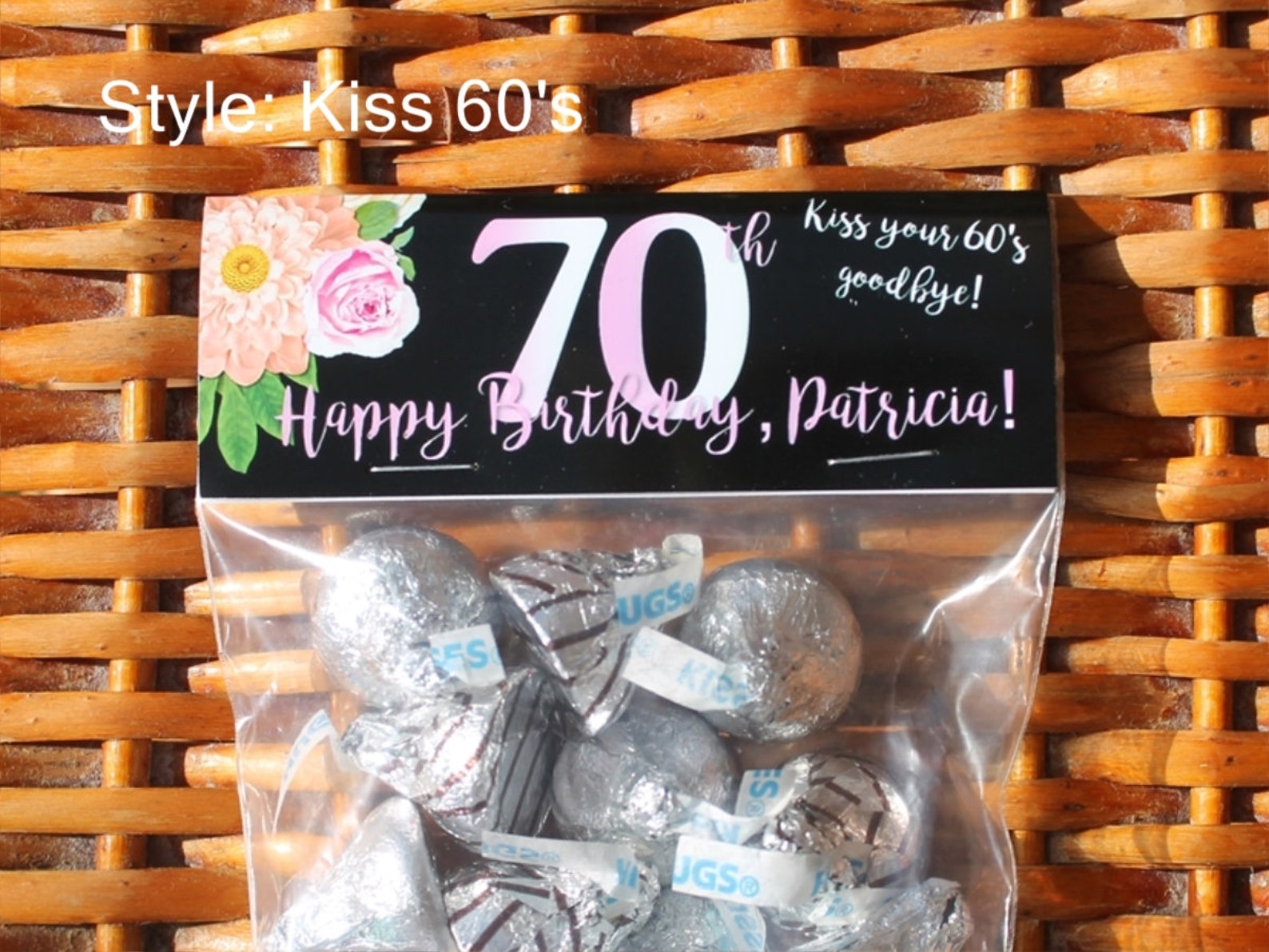 70th Birthday Floral 70th Birthday Favors Milestone Etsy