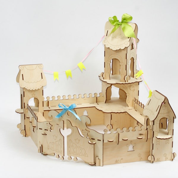 Dream House Out of Cardboard, Dollhouse, Paper Toy, Eco Toy, Creative ...