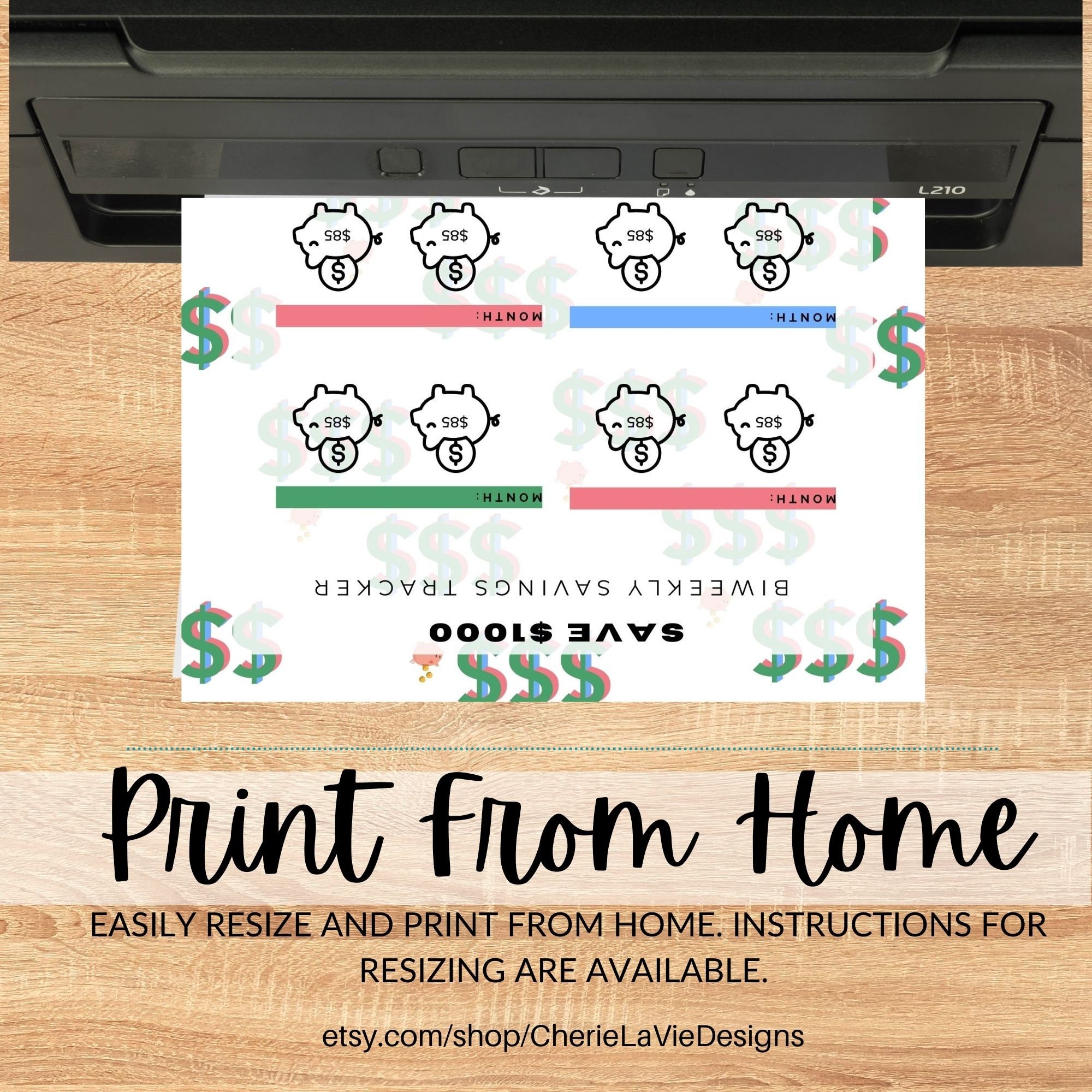 Cheerful Budget Planner | Printable | Happy Planner Letter A4 | Digital ...