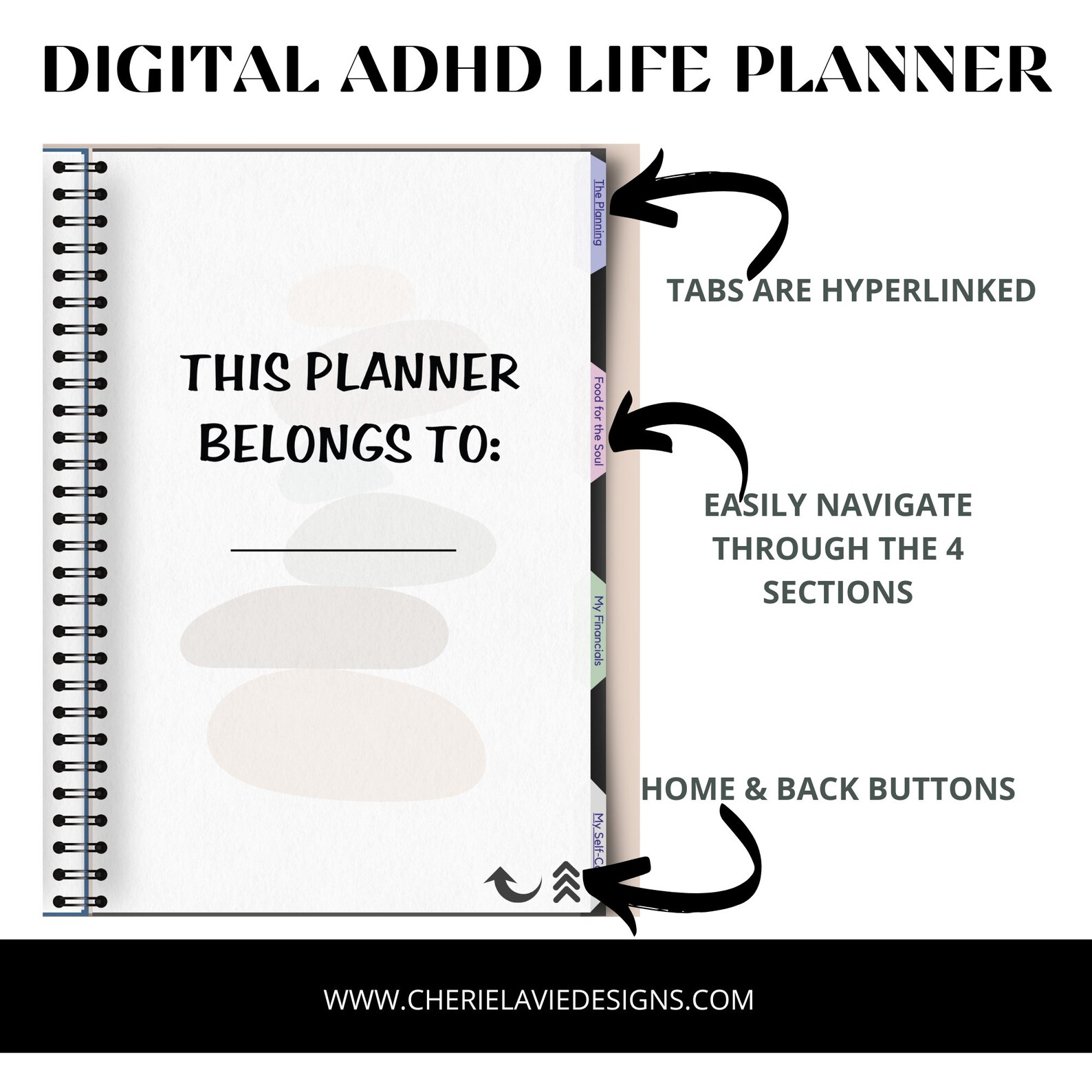 Adhd Digital Planner Adults Adhd Life Planner Printable Adhd ...