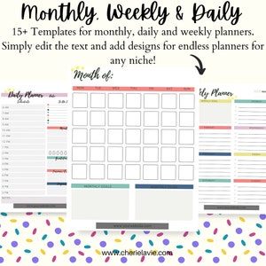 Epic Planner Printable Template Kit Customized Planner | Etsy