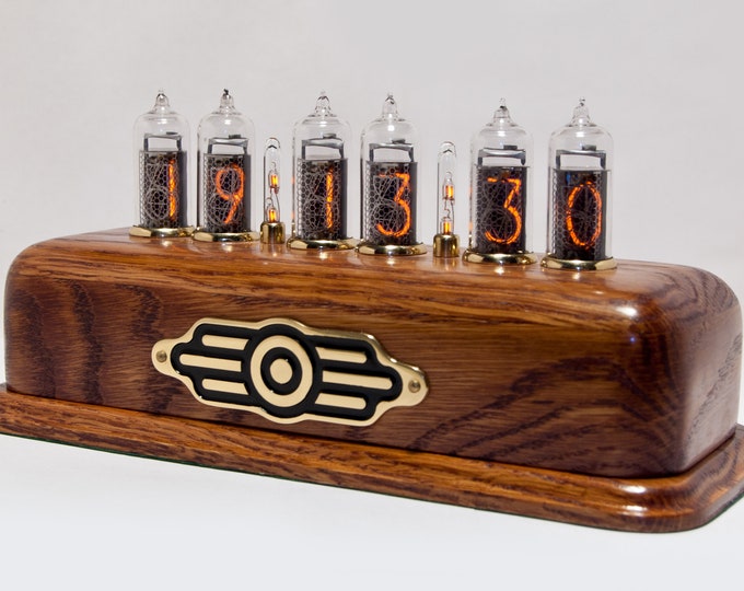 Nixie Tube Clock on Vintage IN-14 Soviet Nixie | Desk Clock | Vintage ...