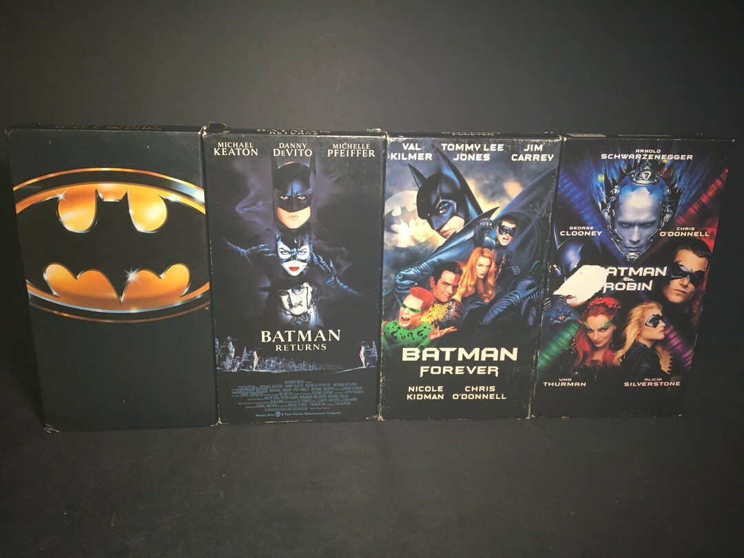 Batman VHS Tapes Batman Returns Forever & Robin DC Comics - Etsy Schweiz