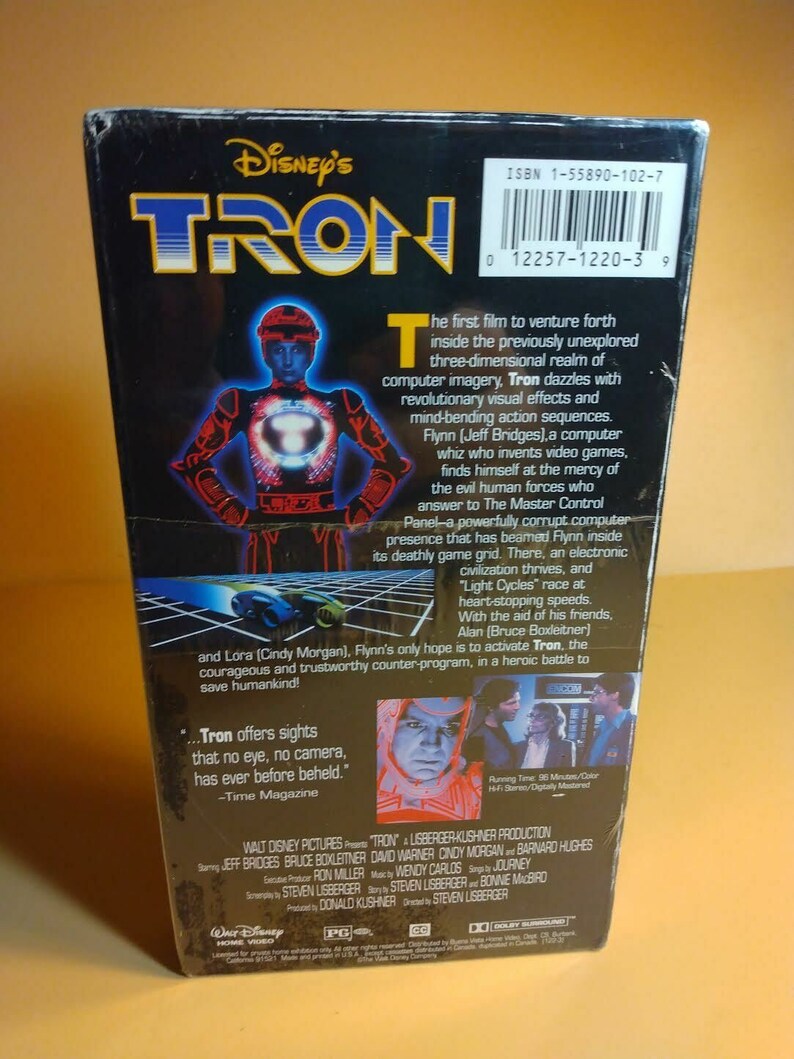Tron vhs 1995 Factory Sealed Disney New Tape Pop Label Near - Etsy