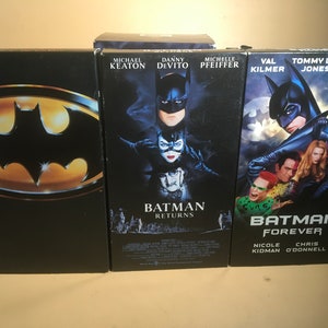 Batman VHS VCR Trilogy Tapes the Ultimate Collection Box Set Forever ...