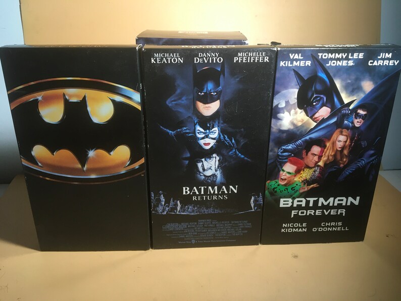 Batman VHS VCR Trilogy Tapes the Ultimate Collection Box Set - Etsy