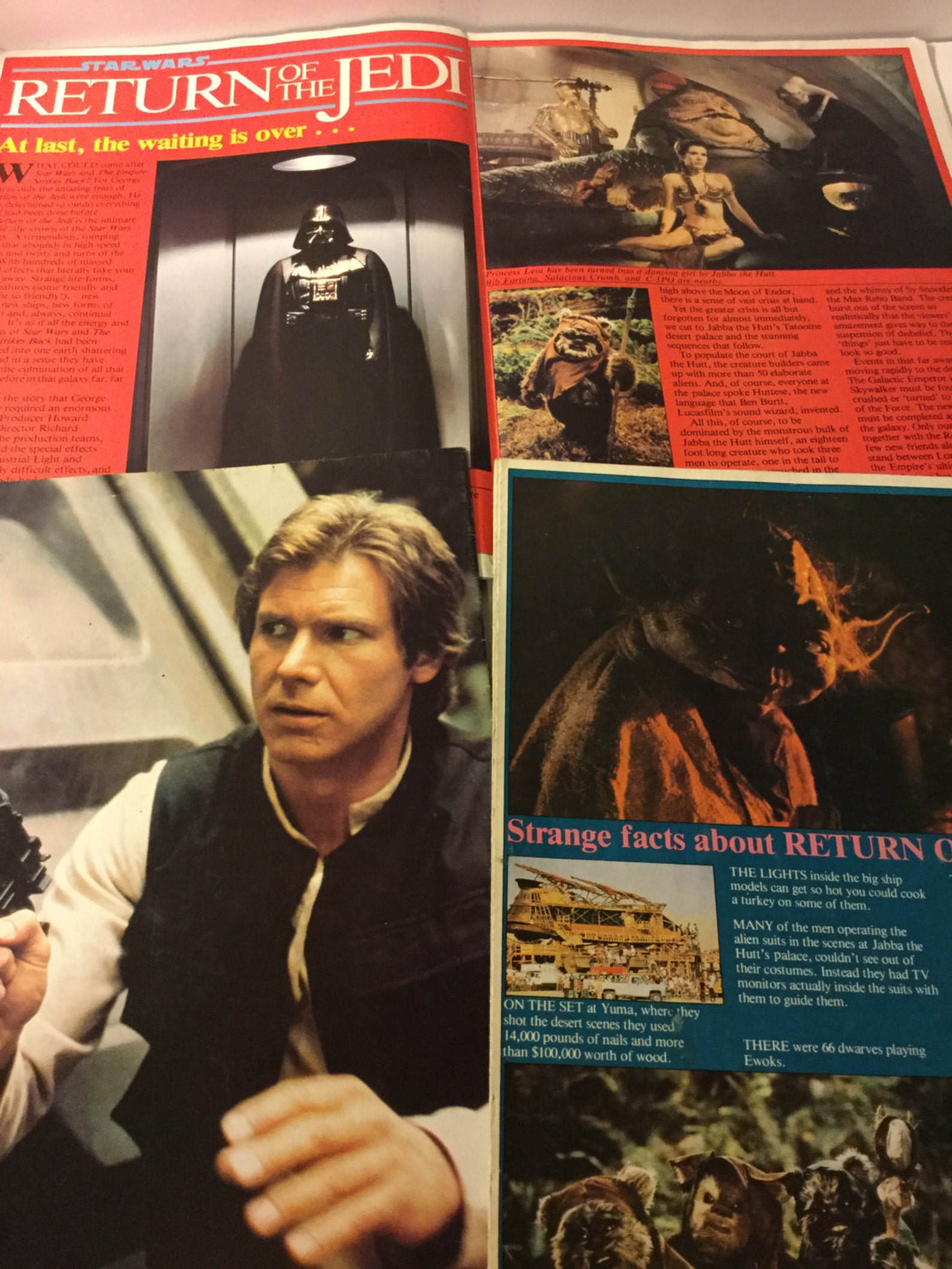 Vintage Star Wars Return of the Jedi 1 1st Edition Magazine Booklet ...