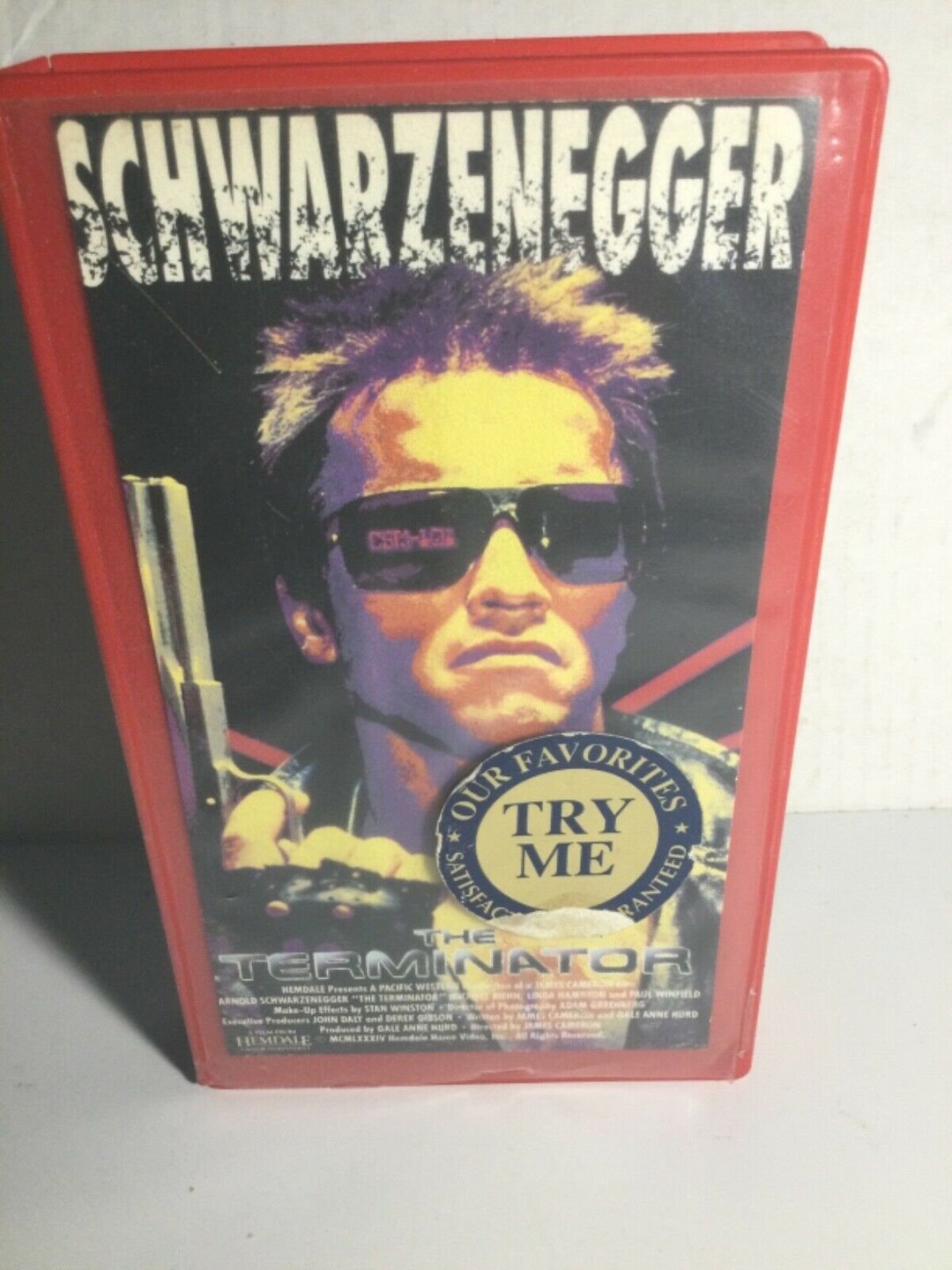 1991 the Terminator Vhs Rental 1984 Vhs Tape Original Version - Etsy