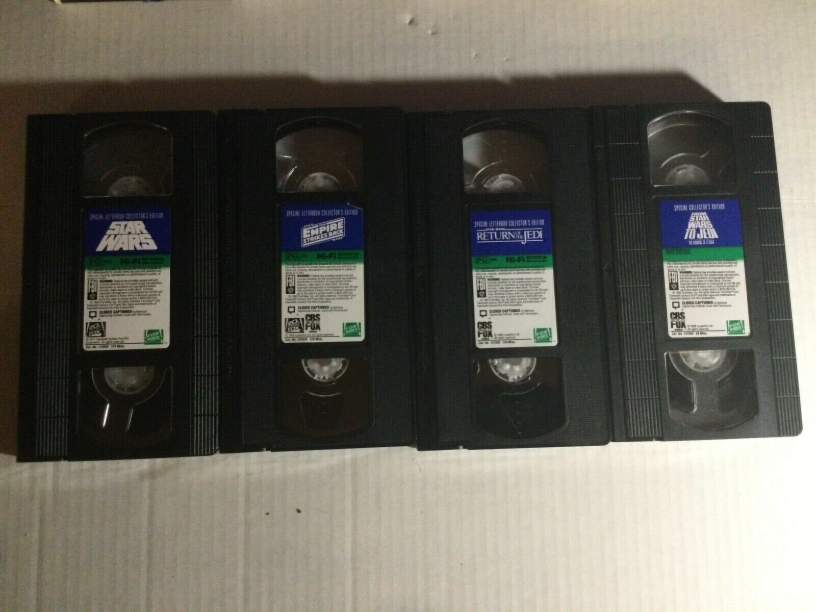 Vintage Star Wars Vhs Trilogy Letterbox Fox Video 1992 - Etsy