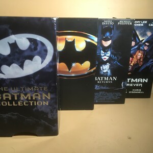 Batman VHS VCR Trilogy Tapes the Ultimate Collection Box Set Forever ...