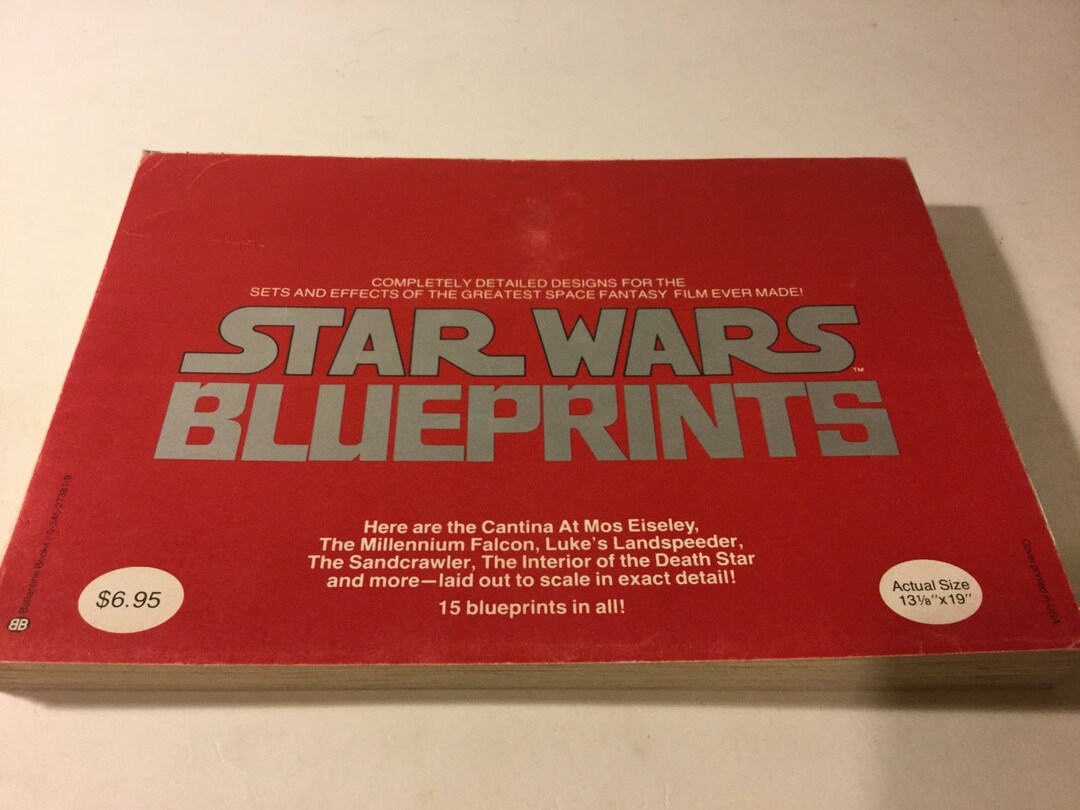 Vintage Star Wars Original Complete Set of 15 Blueprints Blue Prints ...