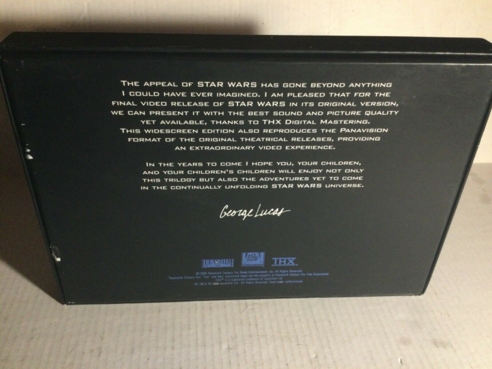 Vintage Star Wars Vhs Trilogy Letterbox Fox Video Collectors Edition ...